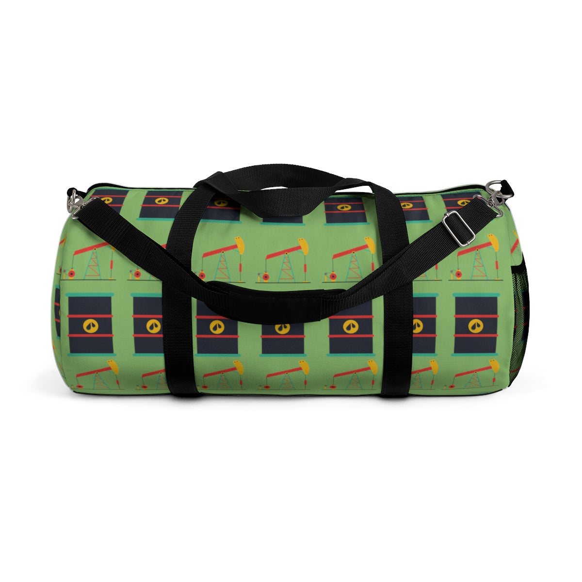 Pumpjack and Oil Drum Oilfield Duffel Bag (Dollar Bill Green) – Oil Rig ...
