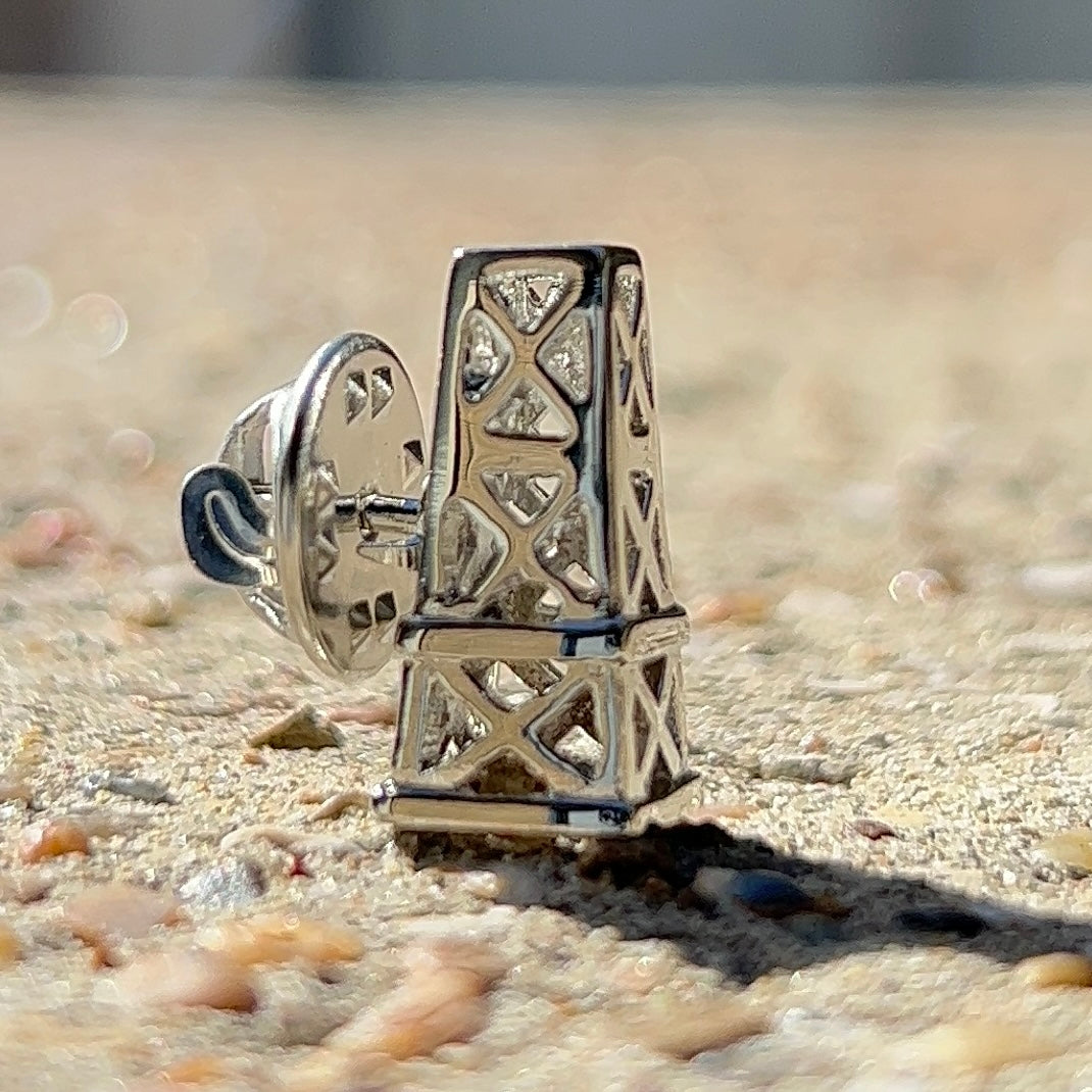 Oil Drilling Platform Lapel Pin Men Accessories – Oil Rig Shop