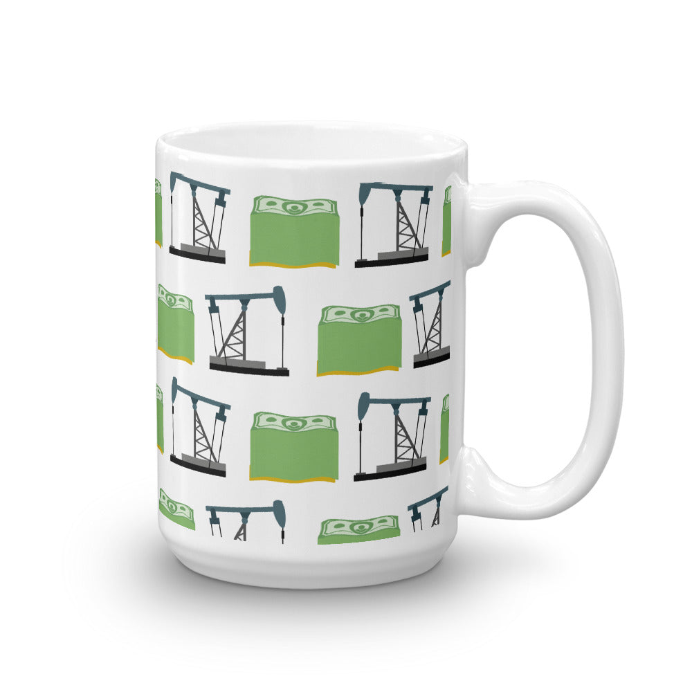 Oilfield and Money Mug – Oil Rig Shop
